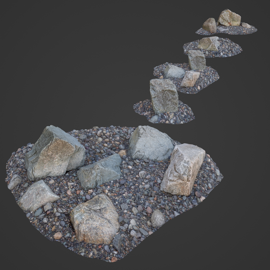 Shore Rocks Collection for Scattering | FREE Environment Elements ...