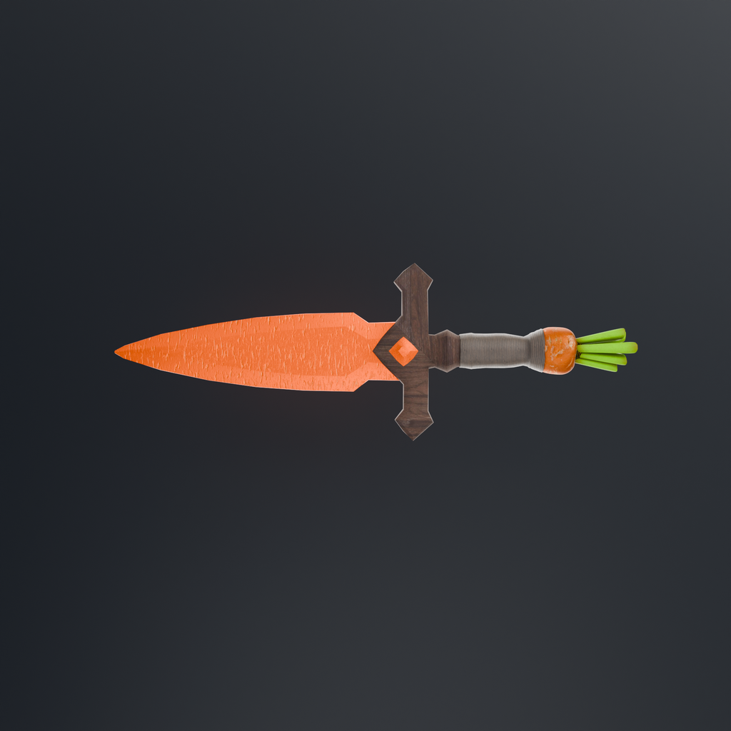 Carrot Dagger | Weapons & Armors models | BlenderKit