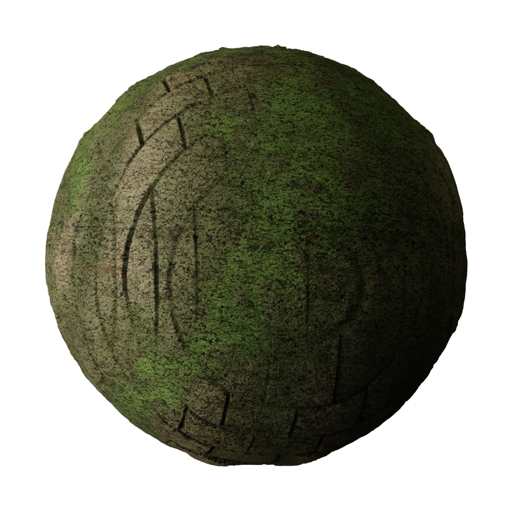 Stone Bricks Moss | FREE bricks materials | Blendkit