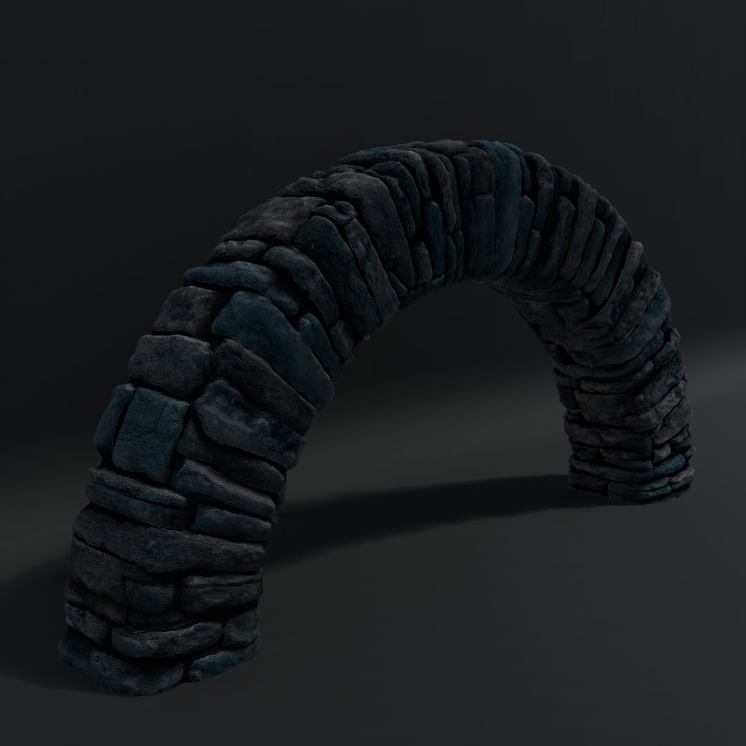 Stone Arch Dark | Buildings models | BlenderKit