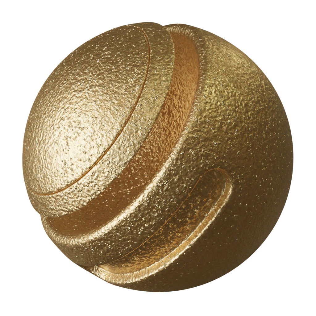 Sandblasted seamless gold | FREE metal materials | BlenderKit
