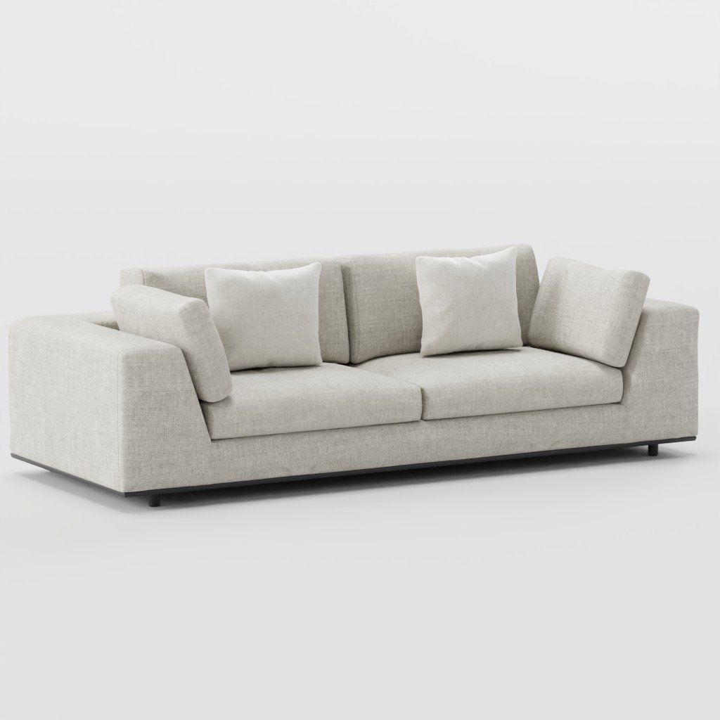 Double sofa - perry 98in | FREE Sofas models | BlenderKit