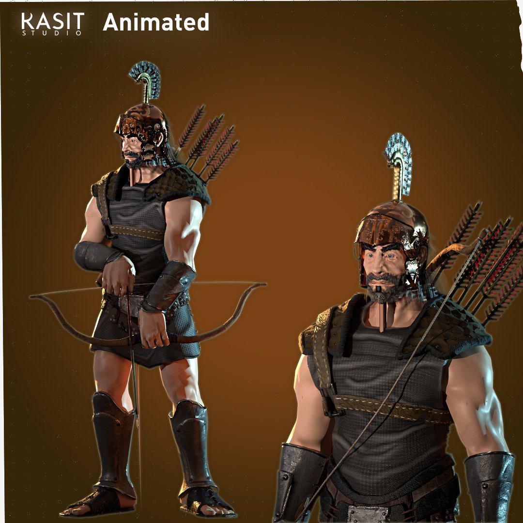 Man Archer Animated | Men models | BlenderKit