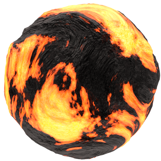 Lava Magma 04 | FREE 3D rock materials | BlenderKit