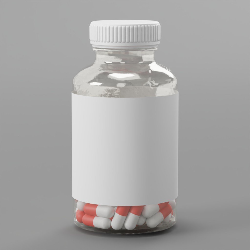 Pills bottle | FREE Pharmacy models | BlenderKit
