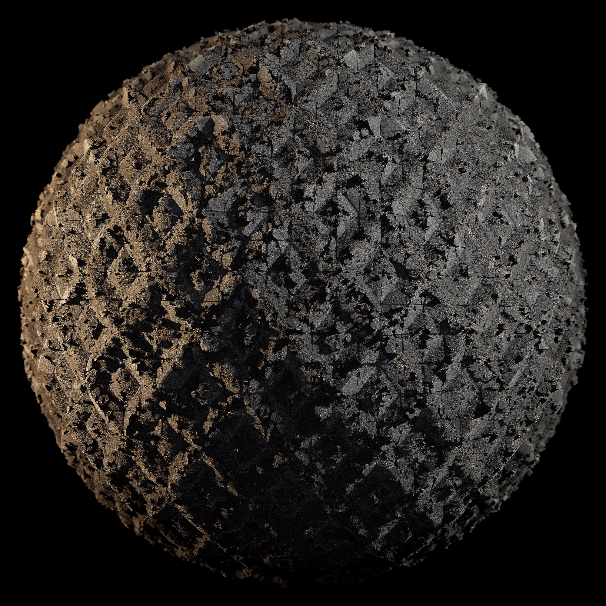 Foam Panels Diamonds Damage | FREE tech materials | BlenderKit