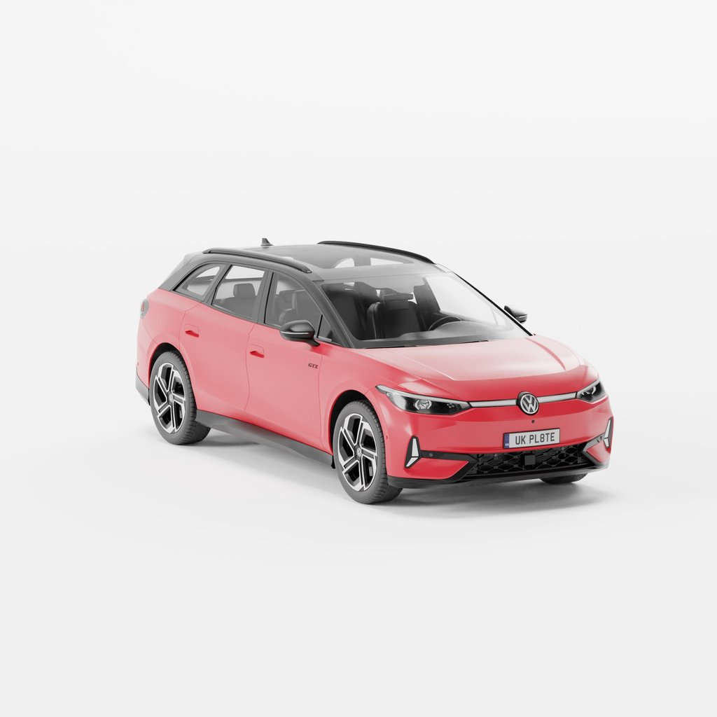 Volkswagen ID7 GTX Tourer | Modern Cars models | BlenderKit