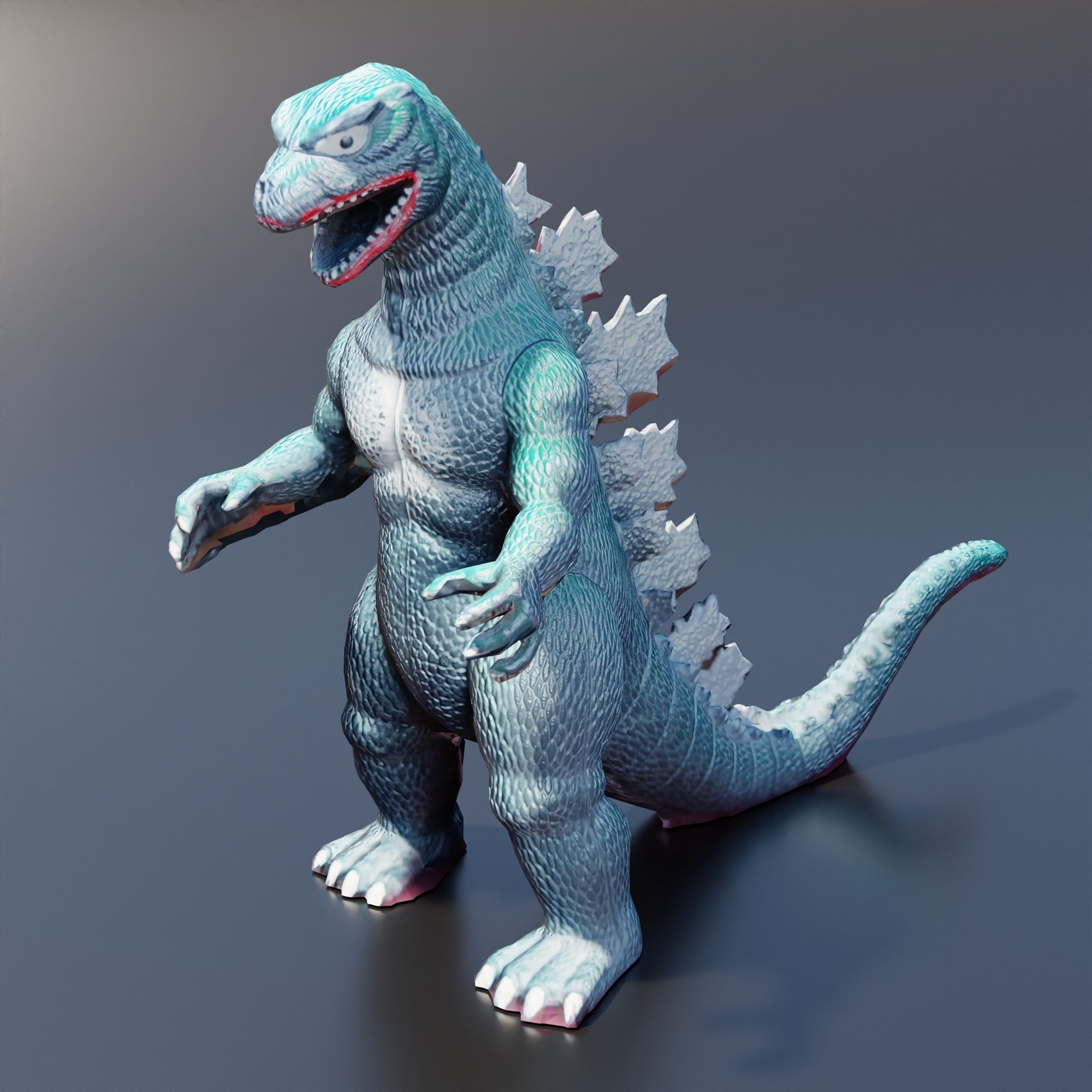Godzilla Low Poly Scan | FREE Monsters & Creatures models | BlenderKit
