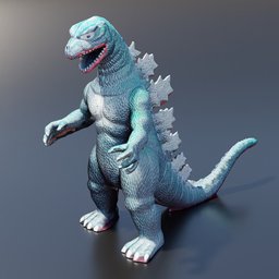Godzilla Low Poly Scan | FREE Monsters & Creatures models | BlenderKit