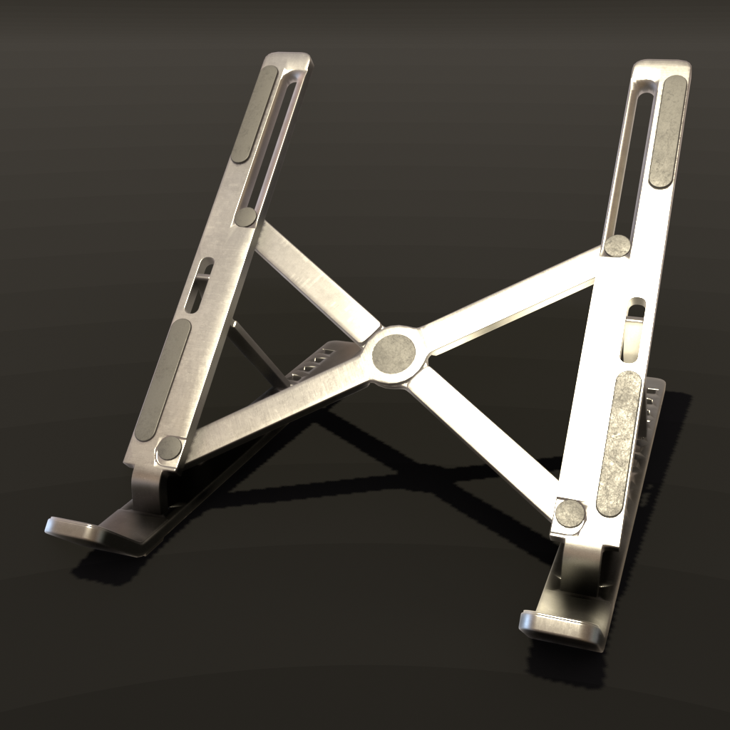 Prtable Folding Laptop Stand | Miscellaneous models | BlenderKit