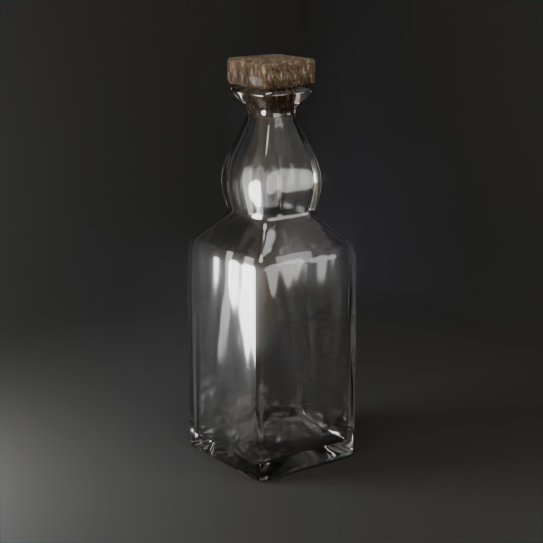 Alcohol bottle 01 | Food / Drinks models | BlenderKit