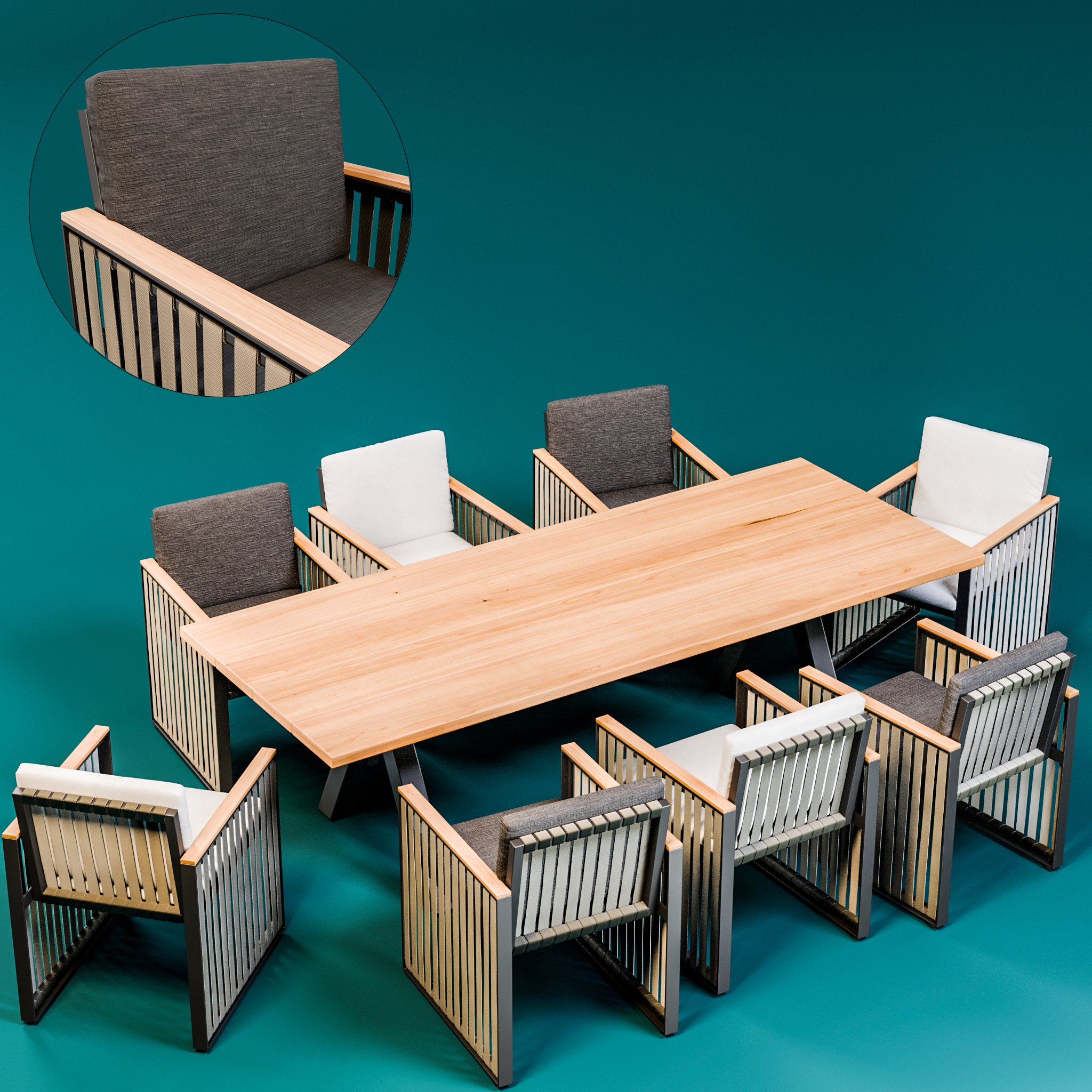 Table 1 | Tables models | BlenderKit