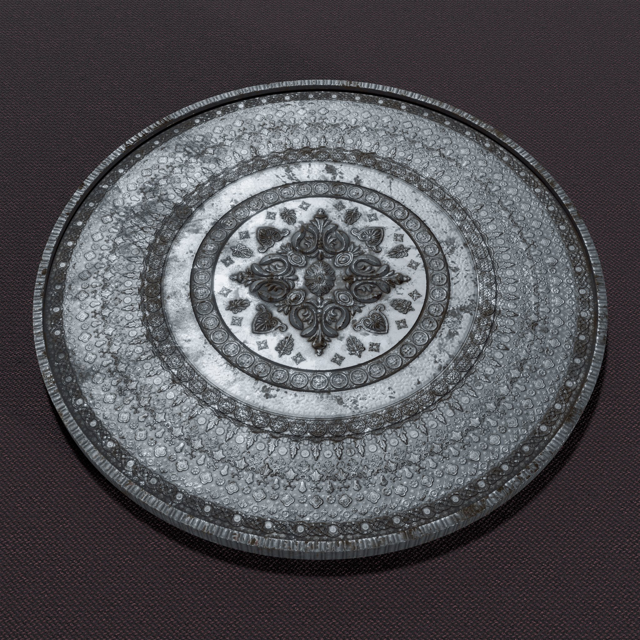 Silver Coin Ornamental | FREE Money models | BlenderKit