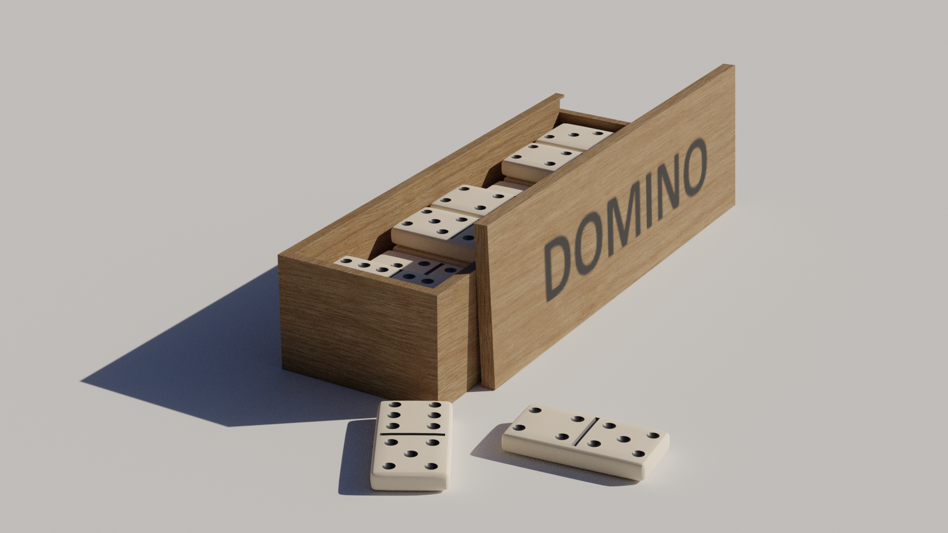 Domino box | FREE Hobby Accessories models | BlenderKit