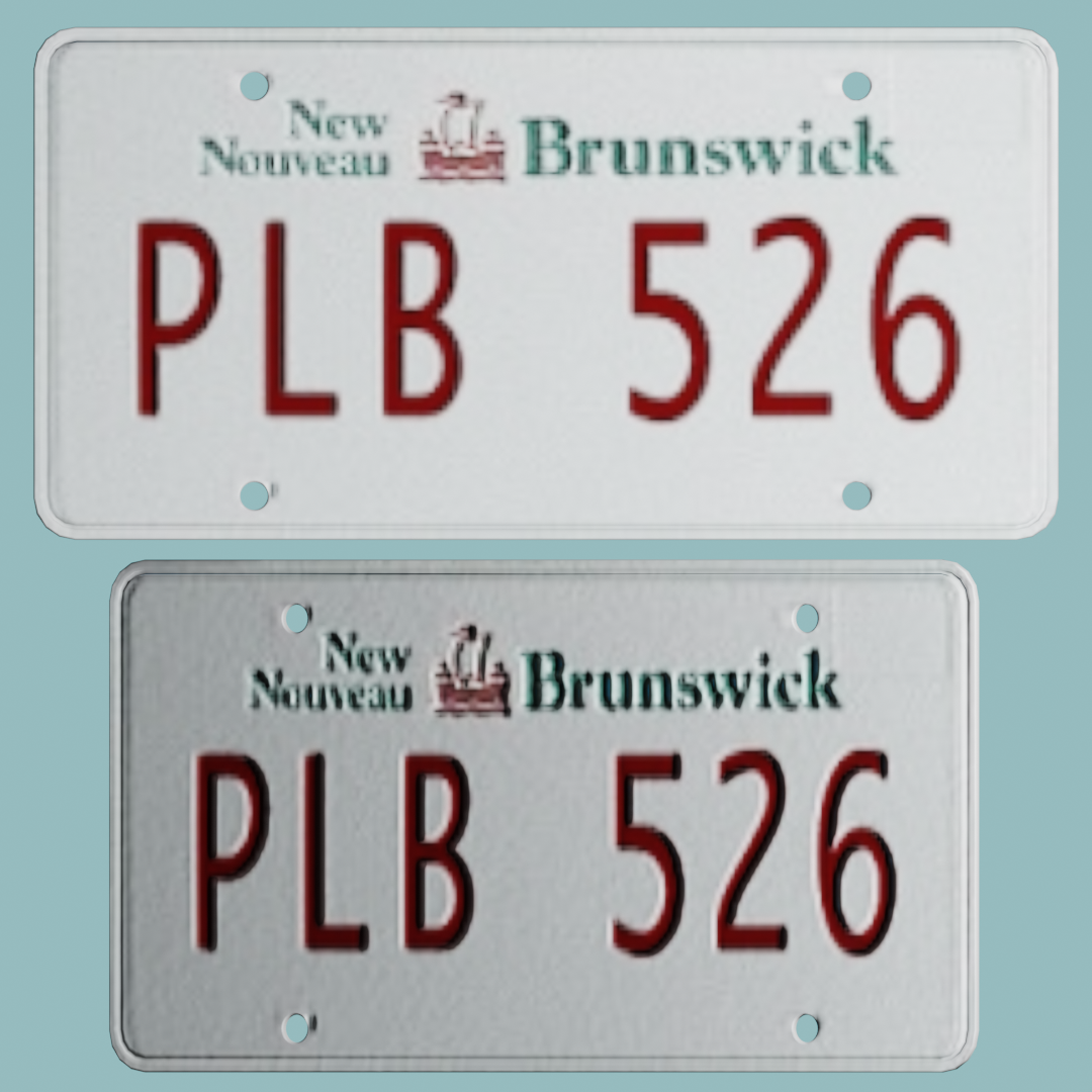 Nouveau Brunswick Licence plate PL | FREE Vehicle Parts models | BlenderKit
