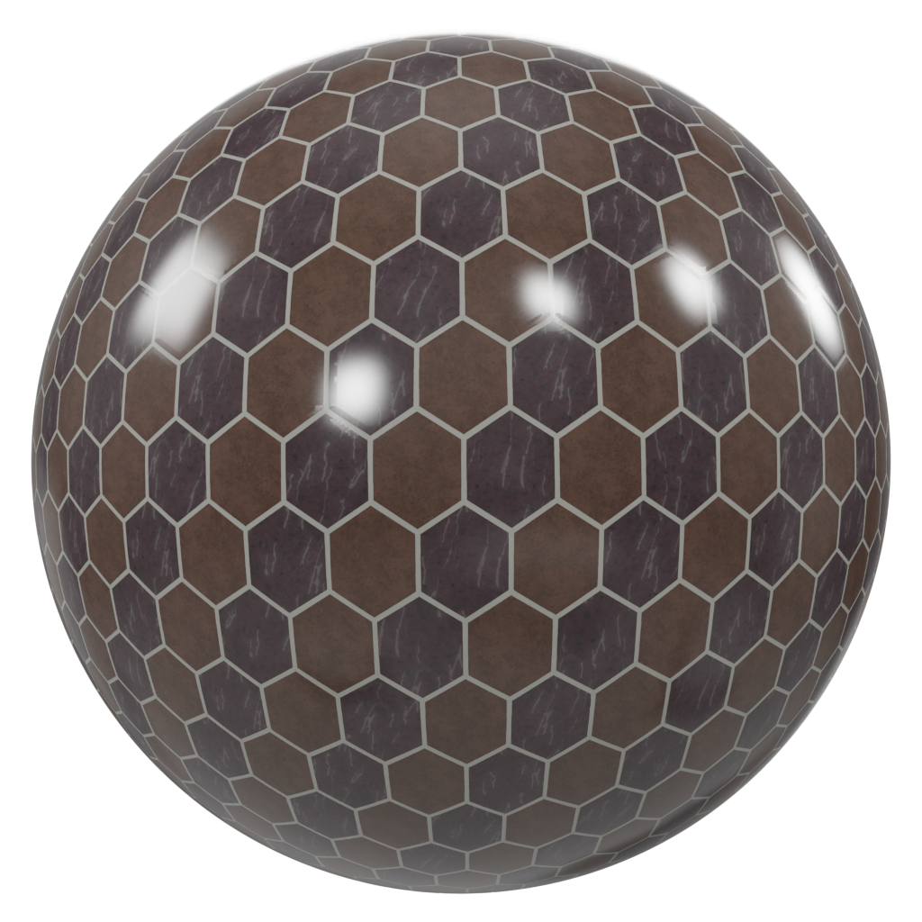 Honey comb patern tile | FREE floor materials | BlenderKit