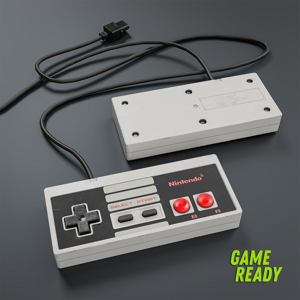 Nintendo 8-Bit Console | 3D Video devices models | BlenderKit