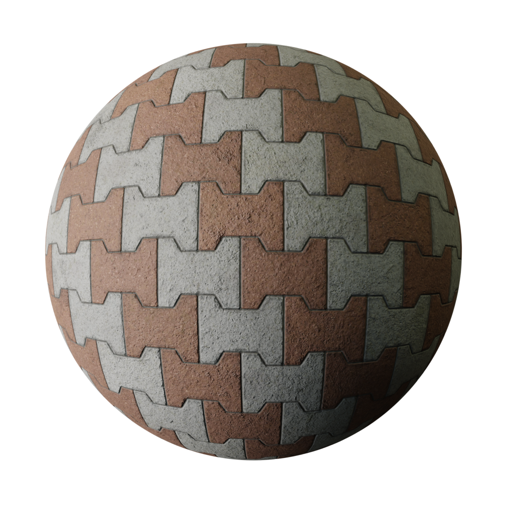 Paver blocks alternating color | FREE tiles materials | BlenderKit