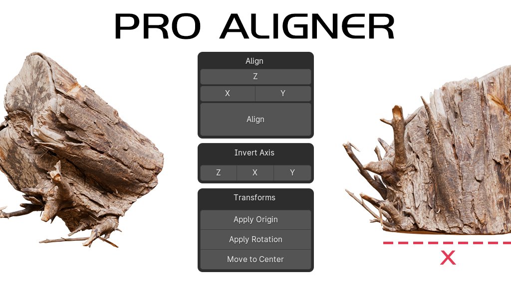 Pro Aligner - Align Any Object With A Click | BlenderKit