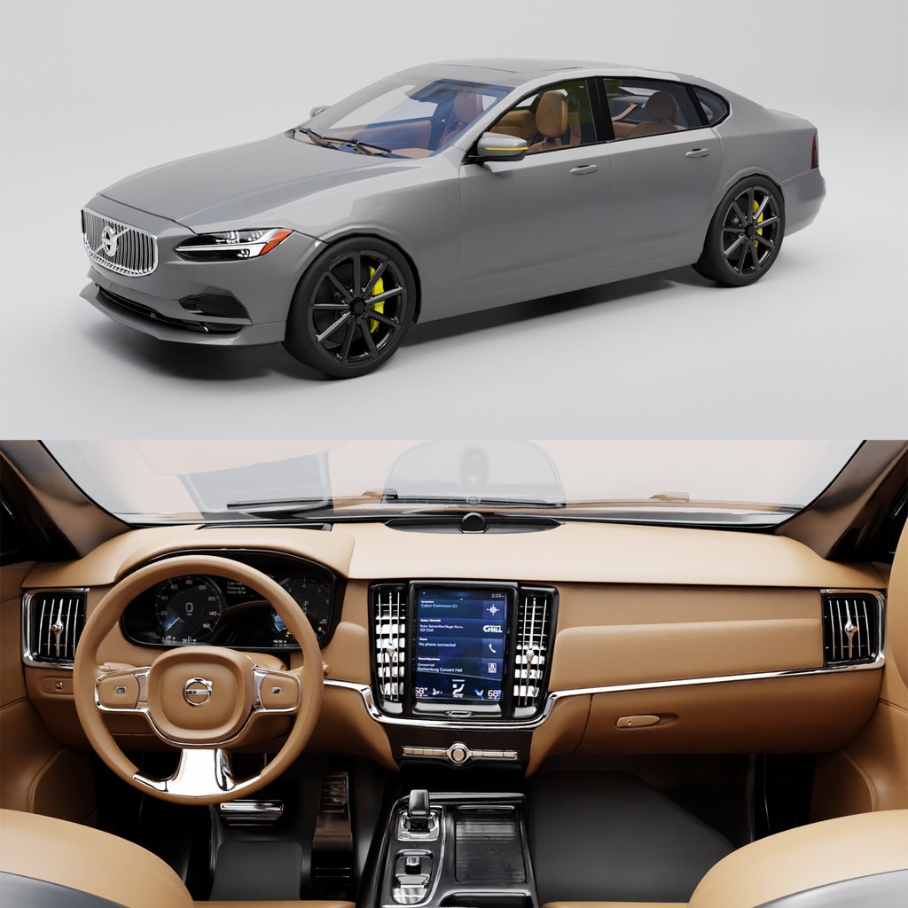 Volvo S90 | Luxury Cars models | BlenderKit