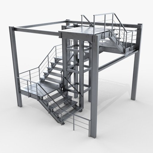 Modular Staircase | Stairs models | BlenderKit