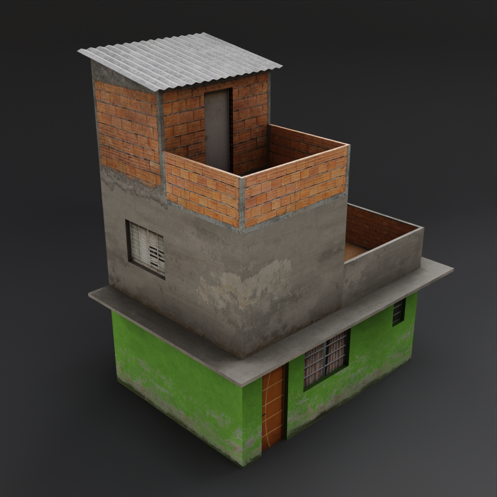 Favela Building | FREE Buildings models | BlenderKit