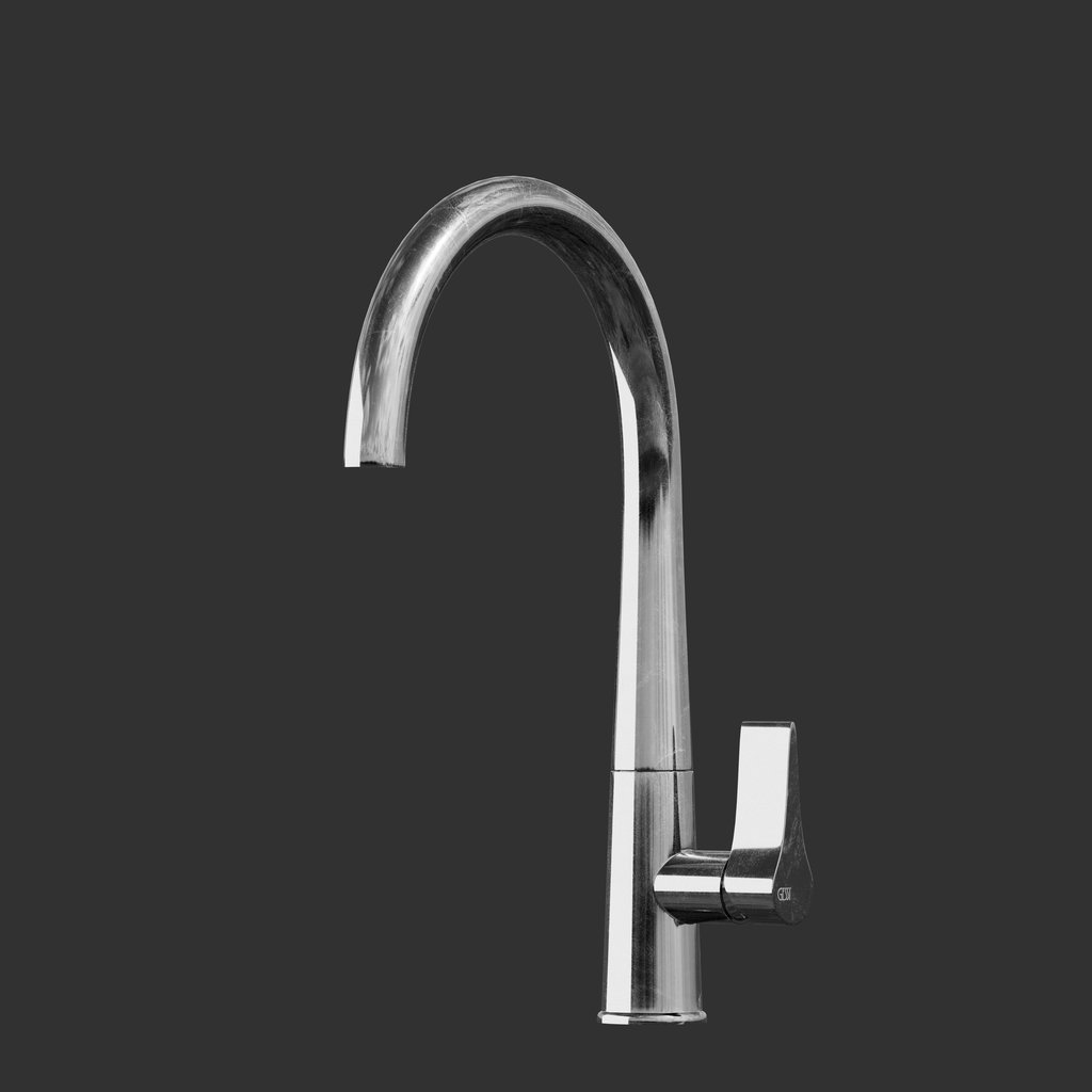 Faucet Proton 171751 by Gessi | Kitchen Faucets models | BlenderKit