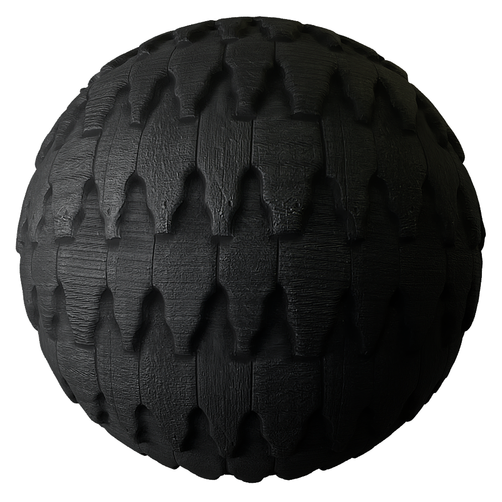 Shingle Roof Tiles Dark Ornate | FREE roofing materials | BlenderKit