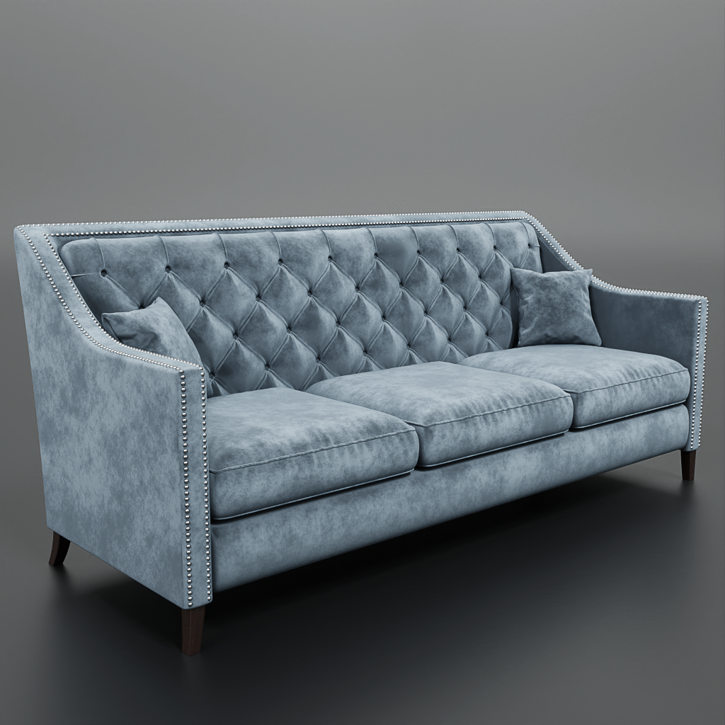 BlenderKit: Download the Sofa Marianne Modern Tufted model