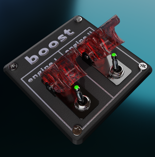 Boost safety switch for two engine | FREE Vehicle Parts models | BlenderKit