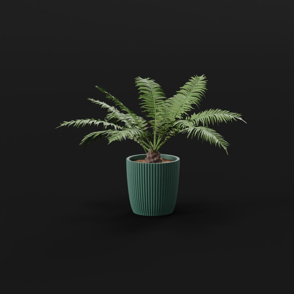 Tree Fern Date Palm Potted | Outdoor Plants models | BlenderKit