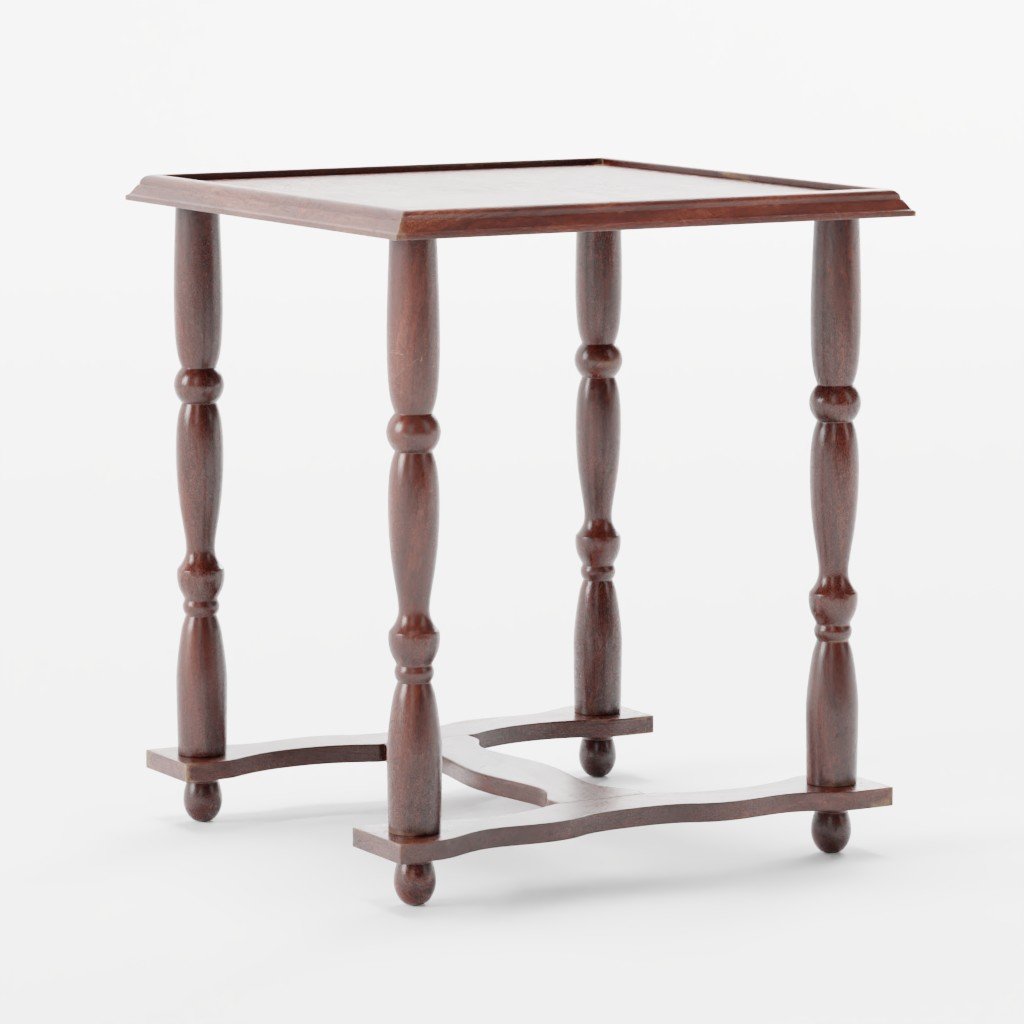Vintage side table | FREE Tables models | BlenderKit