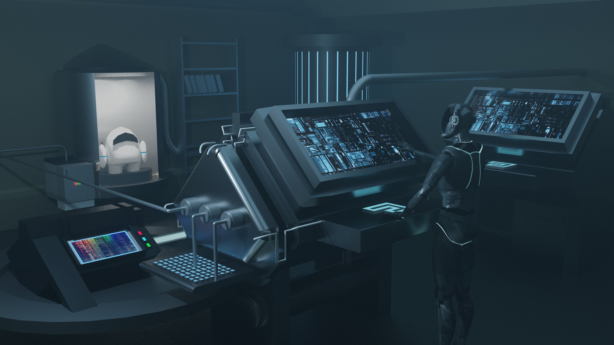 Scifi lab | Science scenes | BlenderKit