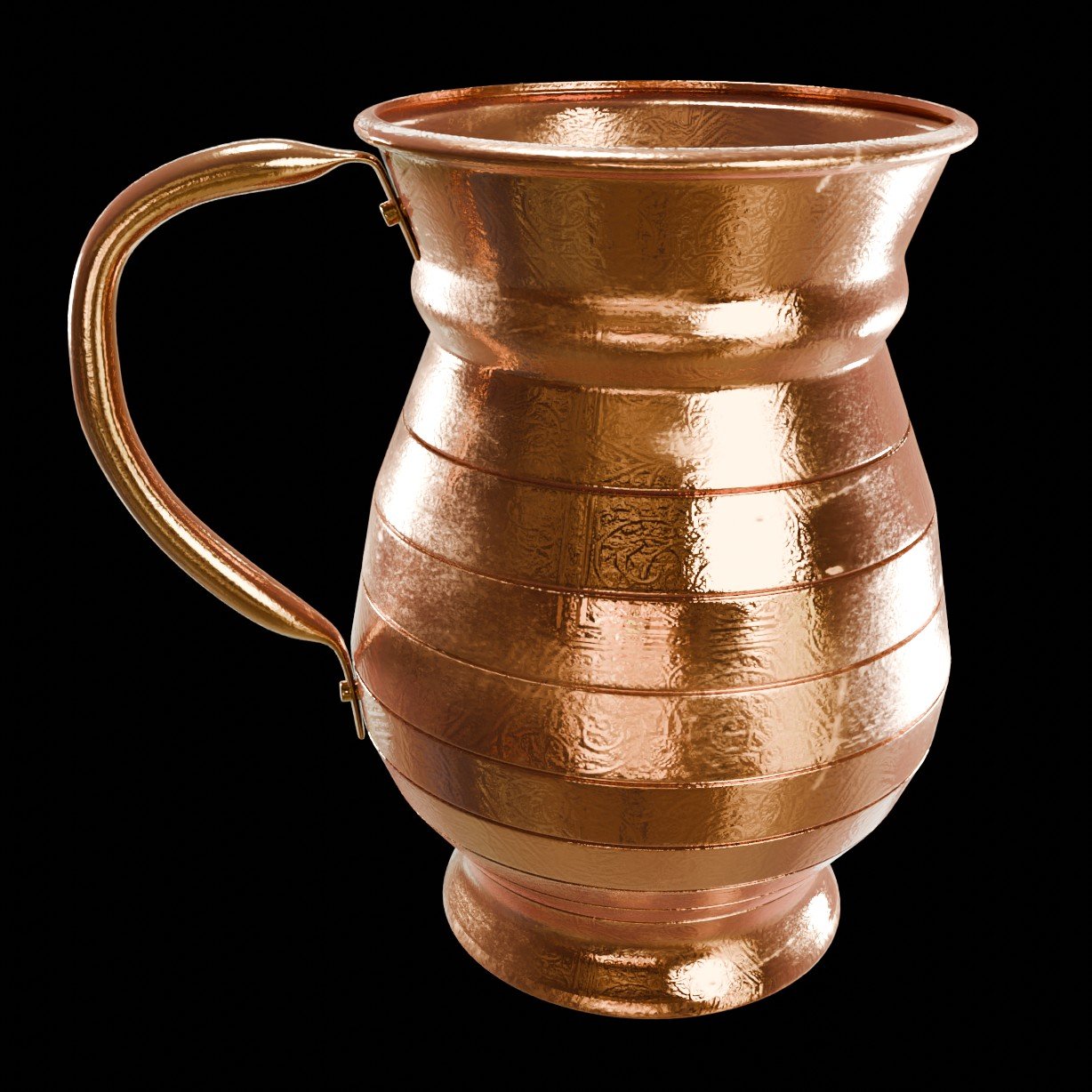Persian copper jug dish | Kitchen Sets models | BlenderKit