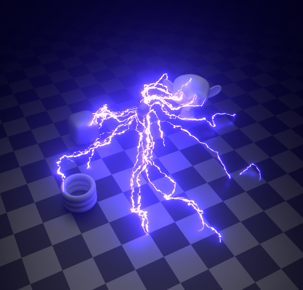 Lightning Generator | Geometry Nodes Node Groups | BlenderKit