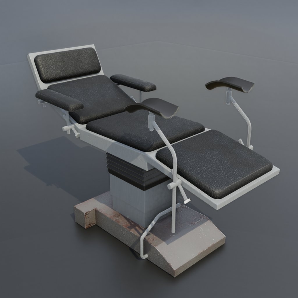 Hospital surgical bed | Medical Equipment models | BlenderKit