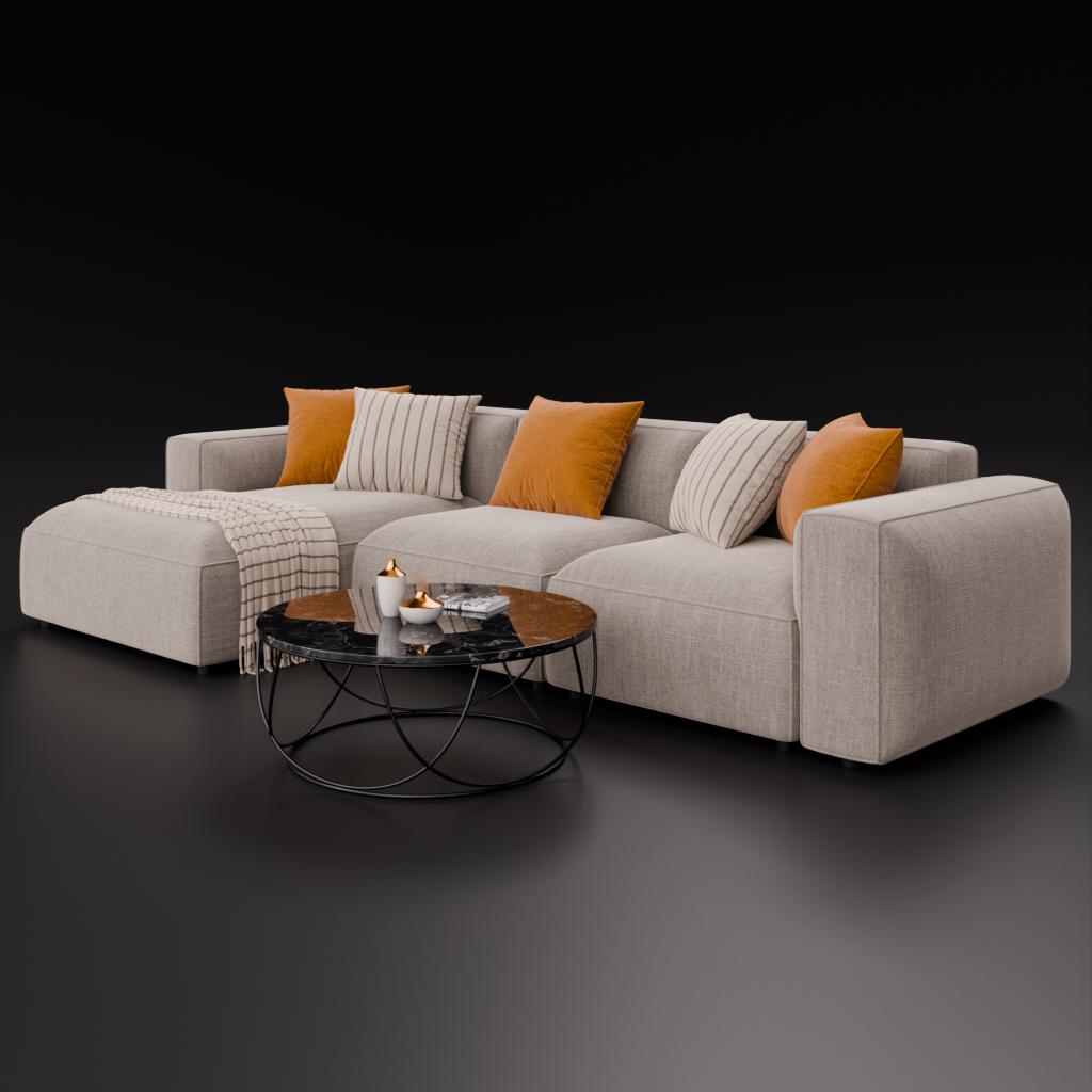 Sofa Giotto Corner | Sofas models | BlenderKit