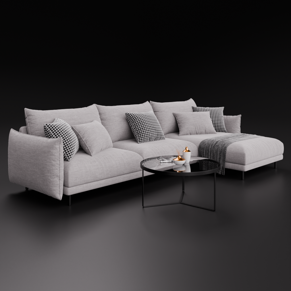 Sofa Nubes Sectional | Sofas models | BlenderKit