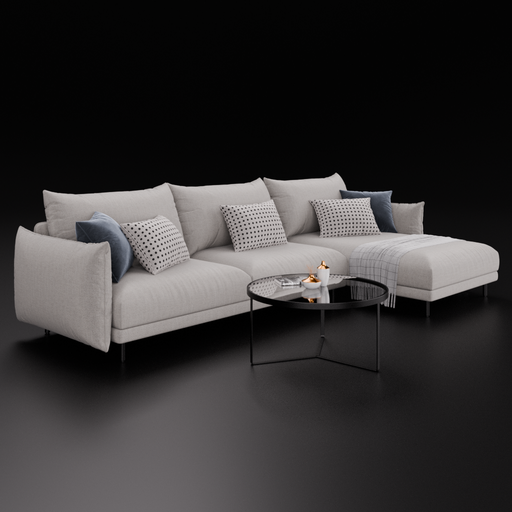 Sofa Nubes Sectional | Sofas models | BlenderKit