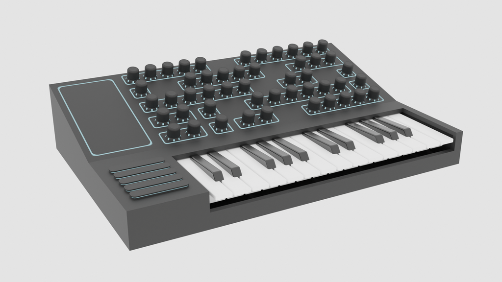 MIDI Keyboard | FREE Musical Instruments models | BlenderKit