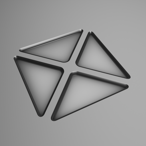 X Cross Shaped Scifi Decal | Miscellaneous models | BlenderKit