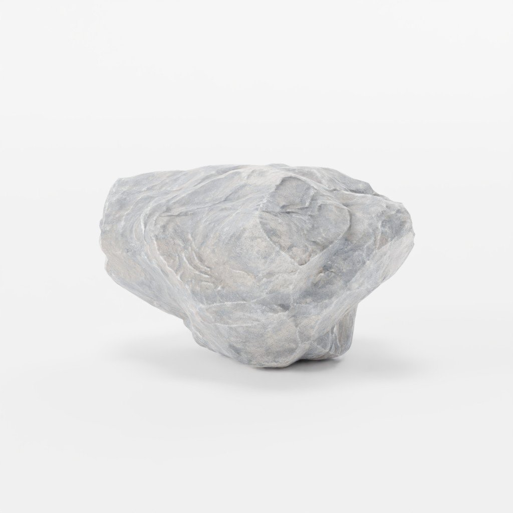 Sharp Grey Rock Boulder - 3 | Terrains models | BlenderKit