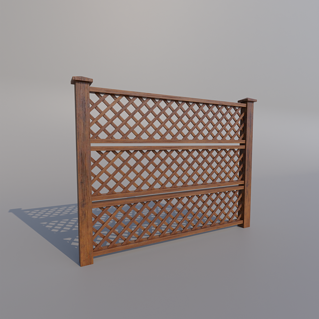 Fence 2A | Fences models | BlenderKit