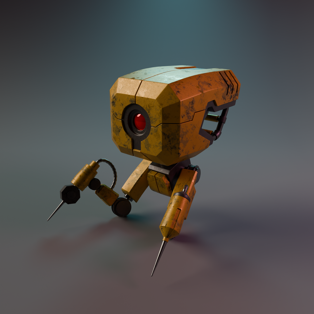 Robert (Fully Rigged) | FREE Robots Characters models | BlenderKit