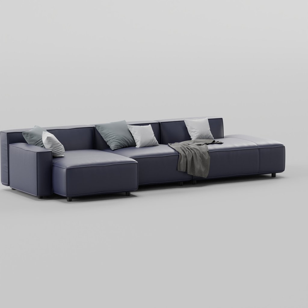 4-seater lounge sofa | Sofas models | BlenderKit