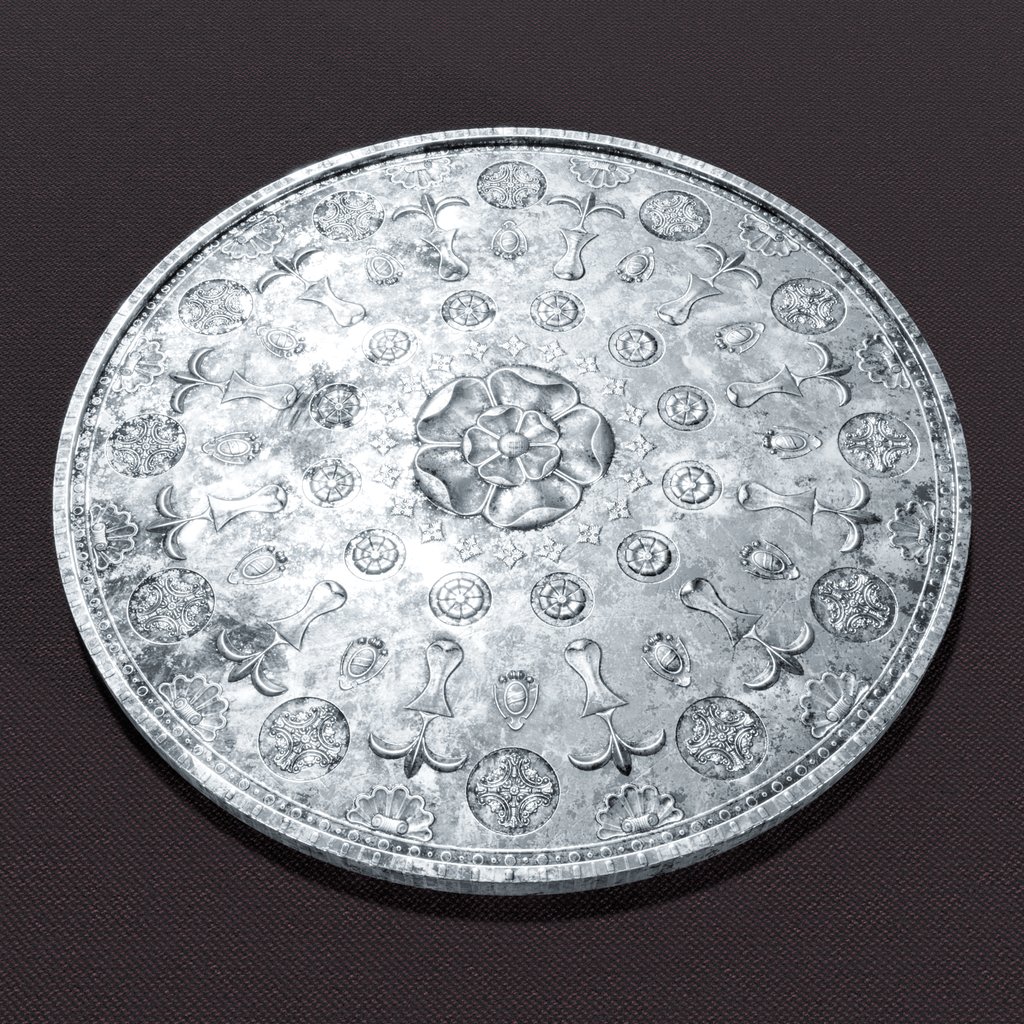 Silver Coin Ornamental | FREE Money models | BlenderKit