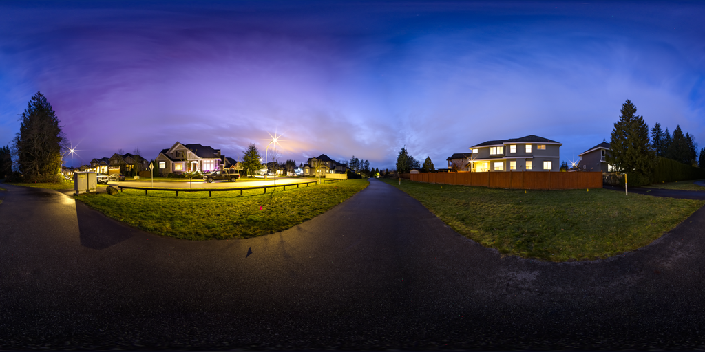 Night in Suburban City | Nighttime Environments HDRis | BlenderKit