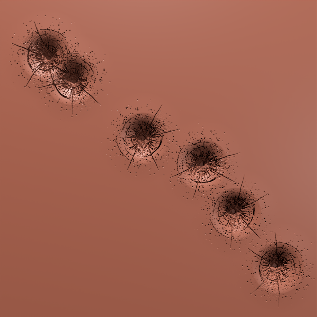 Bullet Hole Brush - 01 | FREE damage brushes | BlenderKit