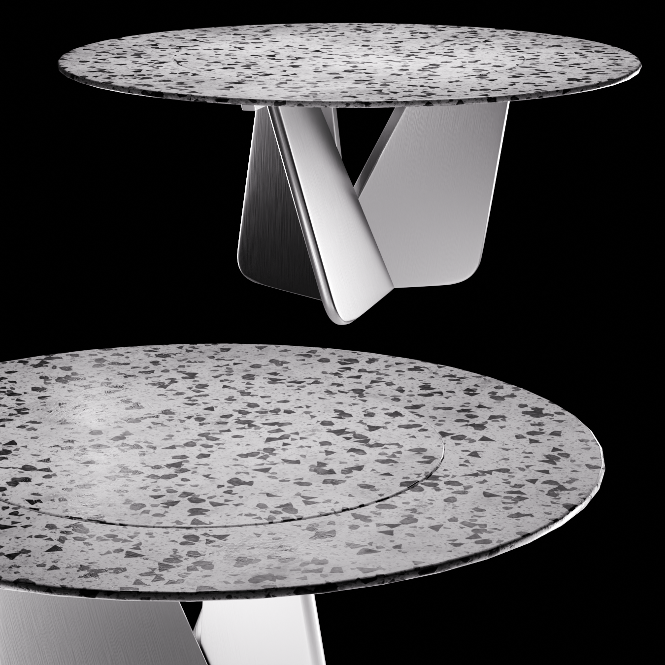 Tadao Round Table | FREE Tables models | BlenderKit