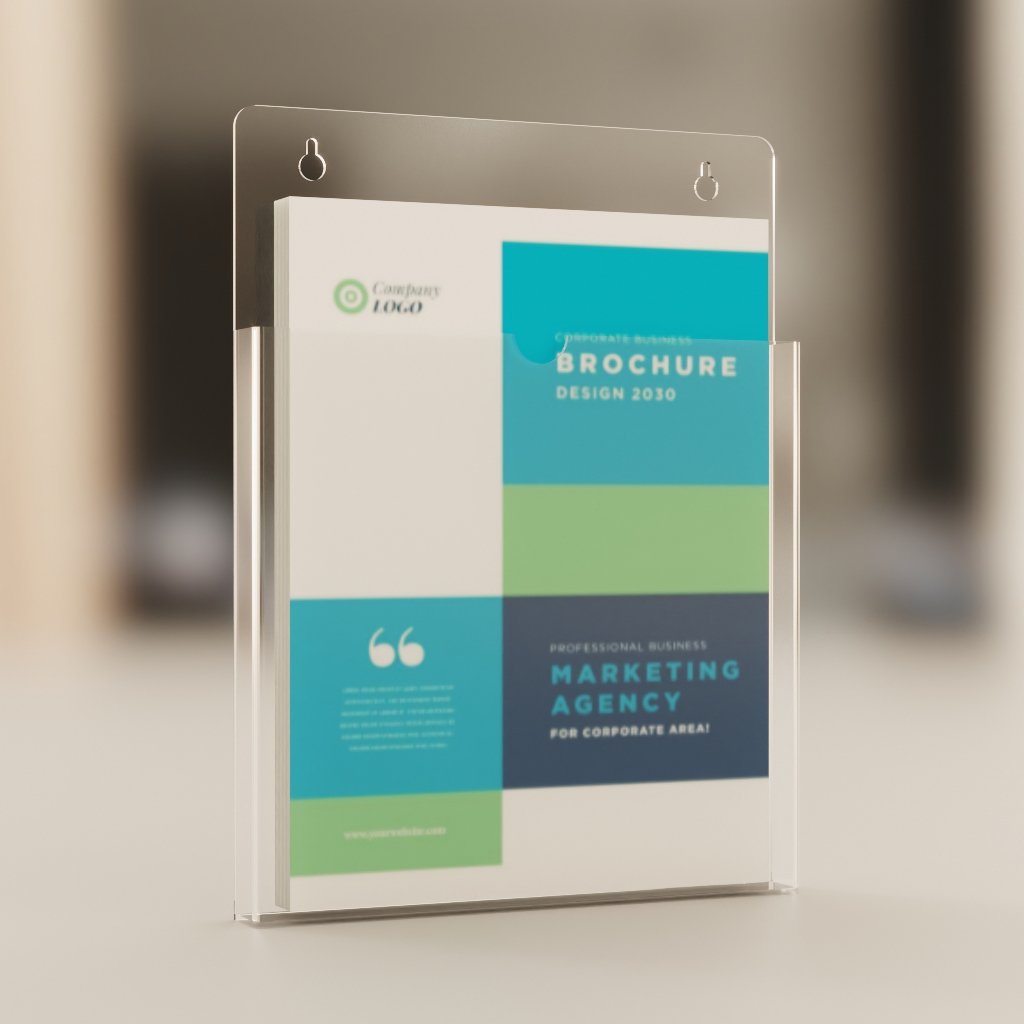 Brochure Holder | Books models | BlenderKit